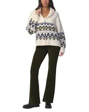 Joe's Jeans The Inga Fair Isle Zip Front Cardigan
