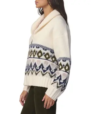 Joe's Jeans The Inga Fair Isle Zip Front Cardigan