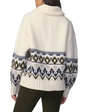 Joe's Jeans The Inga Fair Isle Zip Front Cardigan