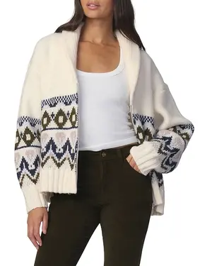 Joe's Jeans Inga Fair Isle Cardigan - Ecru Muti