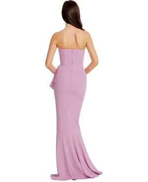 Dress The Population Paris Strapless Sweetheart Cascade Ruffle Gown