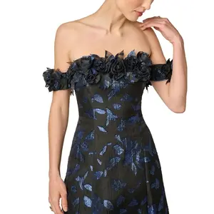 Aidan Mattox Embellished Organza Jacquard Ballgown