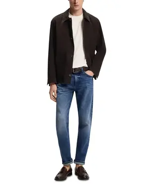 BOSS C-mandrian Leather Jacket - Open Brown