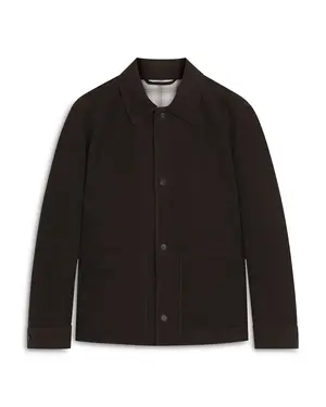 BOSS C-mandrian Leather Jacket - Open Brown