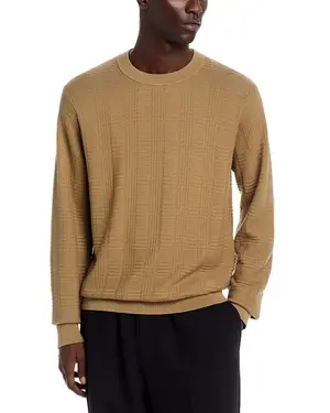 Hugo Simoh Cotton Crewneck Sweater - Beige Overflow