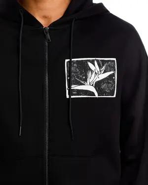 Hugo Darishood Cotton Logo Graphic Drawstring Hoodie