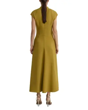 REISS The Alma Gathered Midi Dress