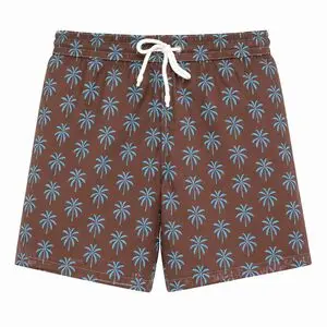 Jacques Zolty Blue / Brown Kai Swimwear Palms Brown Blue - Blue/brown
