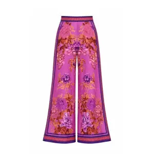 RAISHMA Alisa Viscose Trousers - Pink