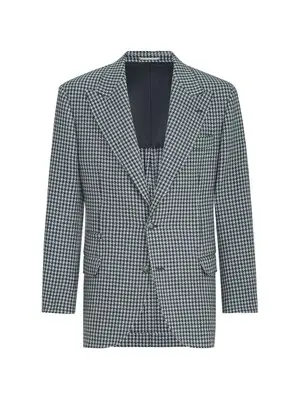 Brunello Cucinelli Cashmere Single-breasted Jacket - Blue