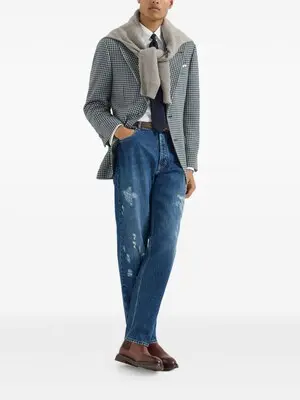 Brunello Cucinelli Cashmere Single-breasted Jacket - Blue