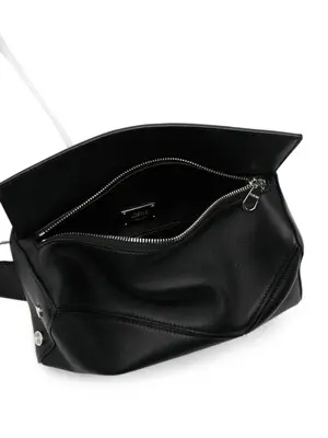 Loewe Featherlight Leather Sling Bag - Black