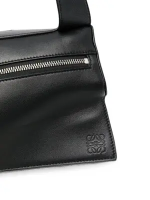Loewe Featherlight Leather Sling Bag - Black
