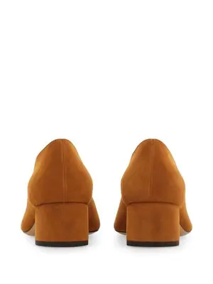 FERRAGAMO Suede Leather Pumps - Brown