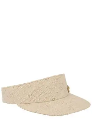 Ruslan Baginskiy Straw Visor Hat - Ivory