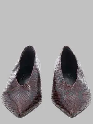 AeydĒ Leather Pointed-toe Pumps - Animalier