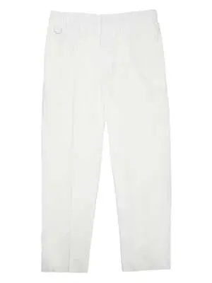 LOW BRAND Straight-leg Cotton Blend Trousers - White