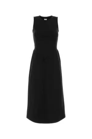 Calvin Klein Interlock Crewneck Flare Midi Dress