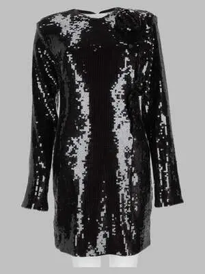 ROTATE BY BIRGER CHRISTENSEN Long-sleeve Sequin Mini Dress