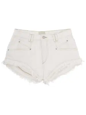 Isabel Marant Étoile High-waisted Distressed Denim Shorts