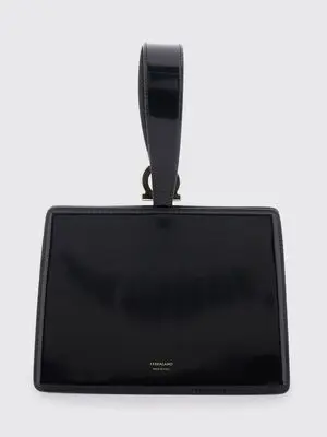 FERRAGAMO Brushed Calfskin Mini Handbag With Gancini Logo