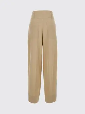 TOTEME High-waisted Wide-leg Trousers - Beige