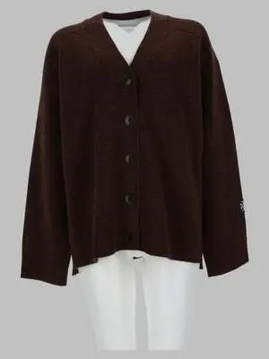 Tory Burch V-neck Button-front Wool Cardigan