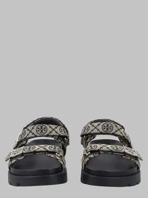 Tory Burch Logo Jacquard Strap Sandals