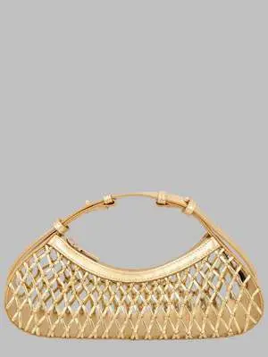 Cult Gaia Woven Leather Shoulder Bag