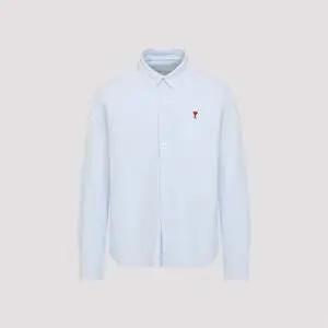 AMI Paris Button-down De Coeur Shirt - Blue