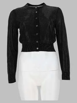 Alexander Wang Button-front Cropped Cardigan - Black