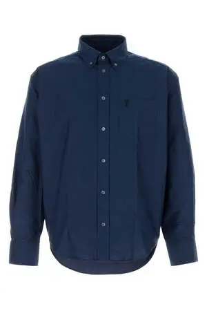 AMI Paris Oxford Oversize Shirt - Blue