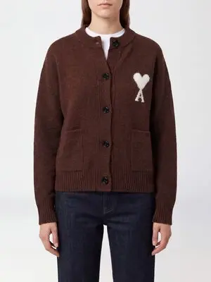 AMI Paris Relaxed Fit Wool And Alpaca Blend Cardigan