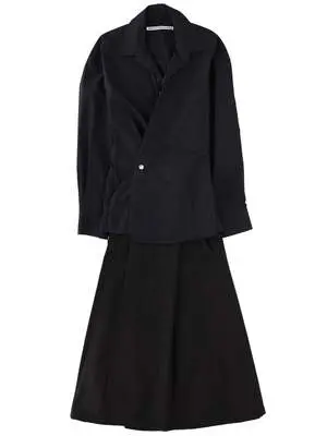 Alexander Wang Asymmetric Button-front Shirt Dress