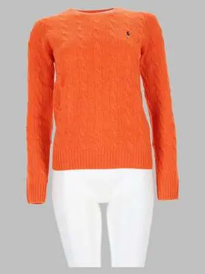 Polo Ralph Lauren POLO RALPH LAUREN Cable-Knit Wool-Cashmere Sweater Orange