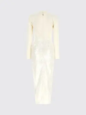 ROTATE BY BIRGER CHRISTENSEN Sequin-embellished Jersey Midi Evening Dress With Front Slit