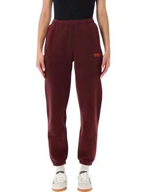 American Vintage Cotton Blend Jogger Pants - Rosso