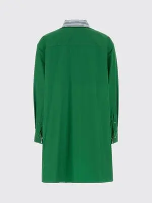 Loewe Embroidered Mini Shirt Dress - Green