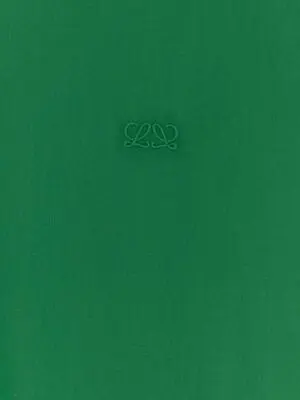 Loewe Embroidered Mini Shirt Dress - Green