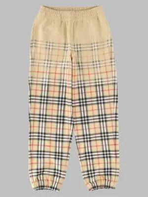 Burberry Cotton Plaid Jogger Pants - Multicolour