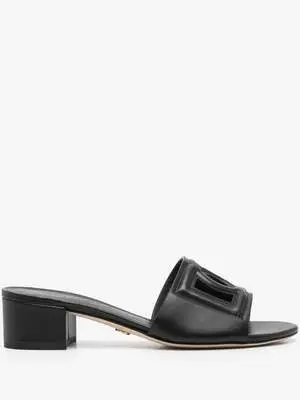 Dolce & Gabbana Kin Sandals With -mm Heel - Nero