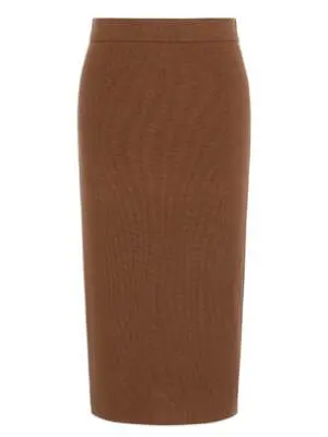 Max Mara Wool And Cashmere Elastic-waist Skirt