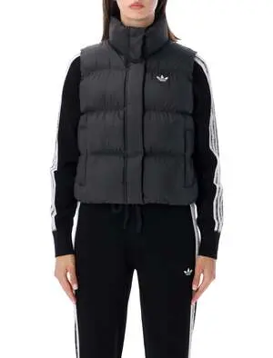 ADIDAS ORIGINALS Padded Mini Vest With High Neck - Nero