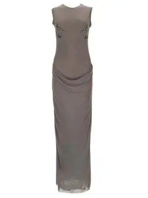 JEAN PAUL GAULTIER Sheer Sleeveless Maxi Dress