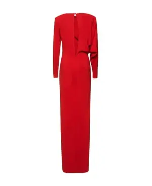 Roland Mouret Long-sleeved Maxi Gown