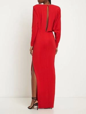 Roland Mouret Long-sleeved Maxi Gown