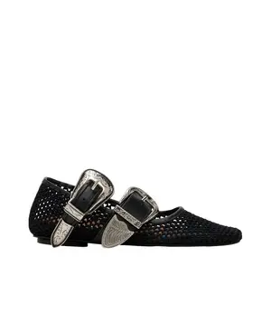 Toga Crochet Mesh Ballet Flats