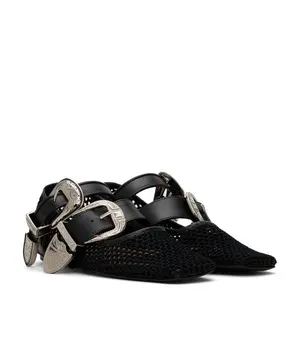 Toga Crochet Mesh Ballet Flats