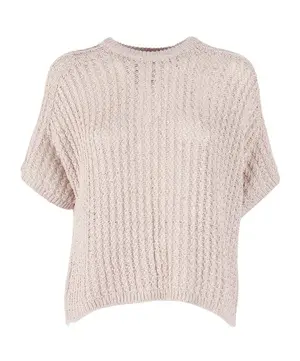 Antonelli Firenze Short-sleeve Sweater - Pink