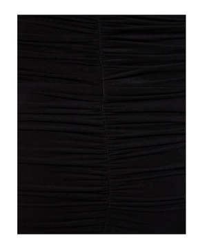 DION LEE Pleated Long Sleeve Cut Out Dress